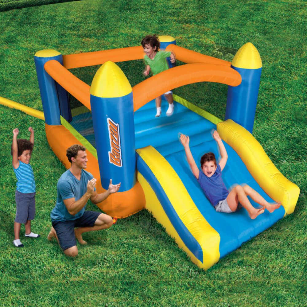 BANZAI - Big Bounce 'n Slide Inflatable Backyard Bouncer – London Toys