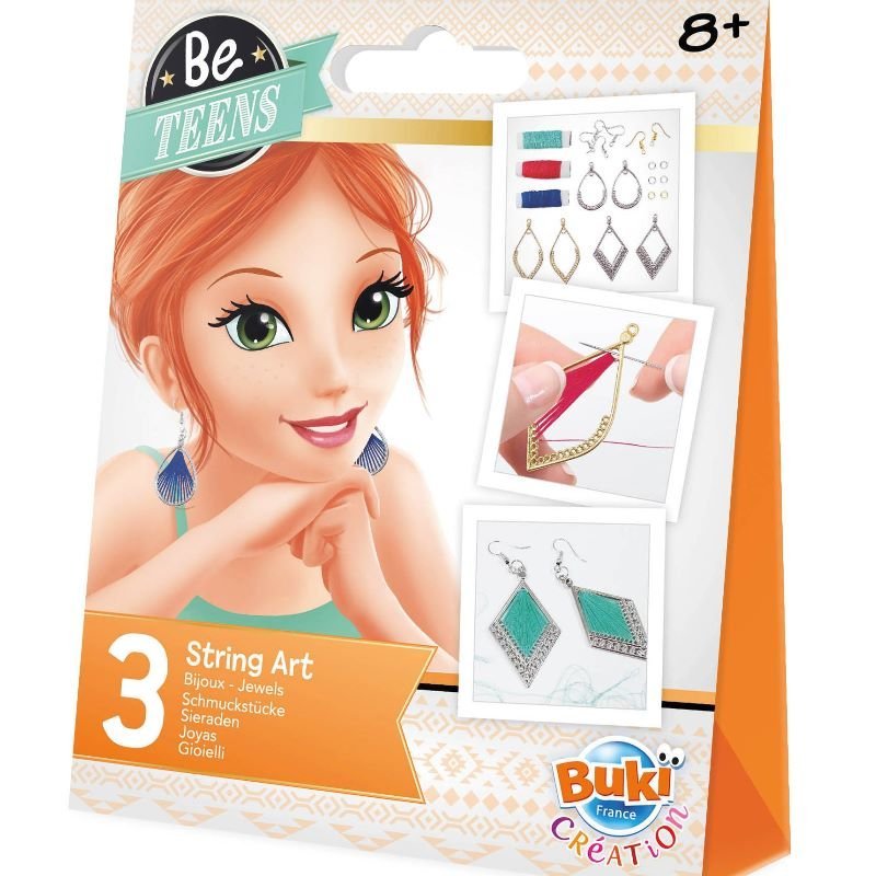 Buki France Colourful String Art Earrings Kit – London Toys