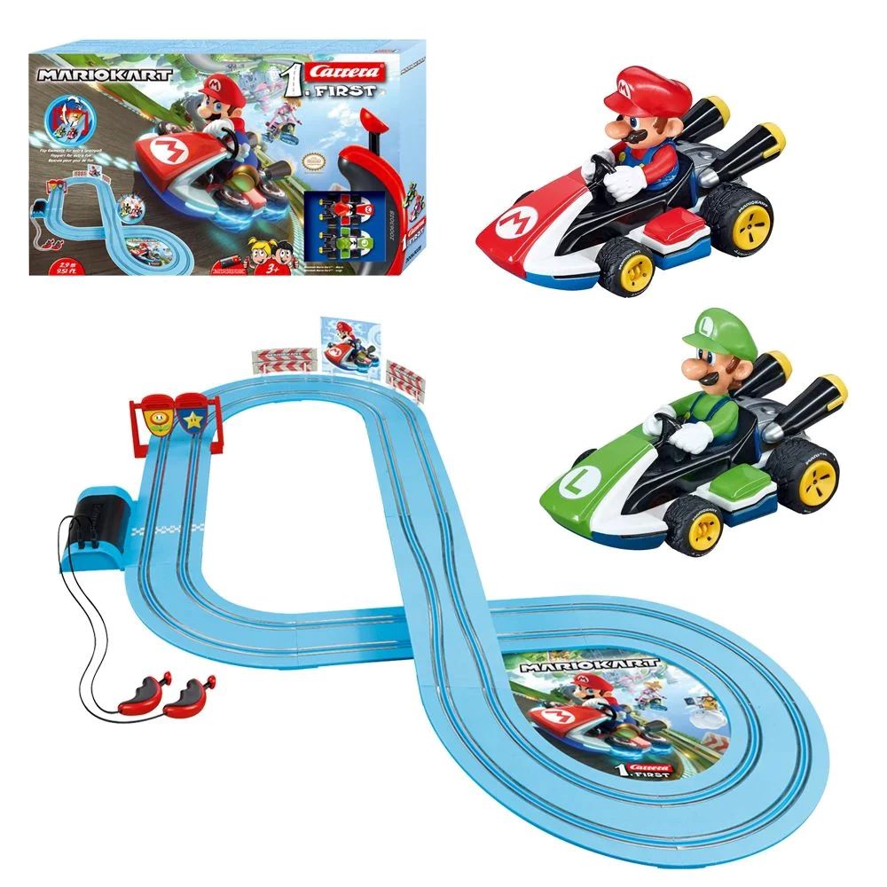 Carrera First Mario vs Luigi Kart Racing Set (2.4M) – London Toys