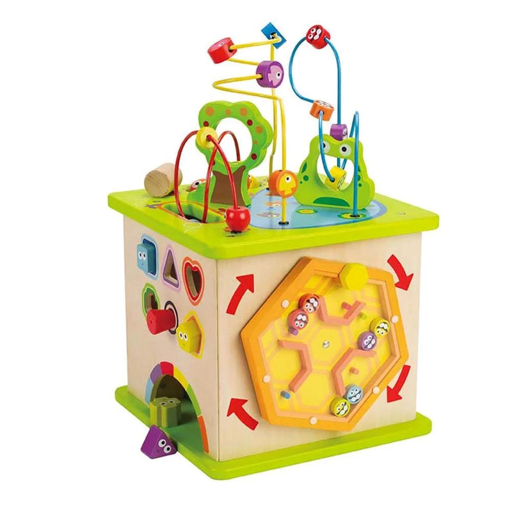 Hape Country Critters Wooden Activity Play Cube – London Toys