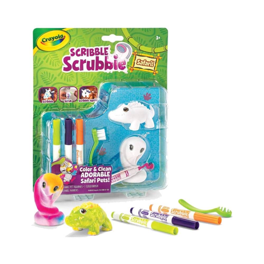 Crayola Scribble Scrubbie Safari Crocodile & Cobra Playset – London Toys
