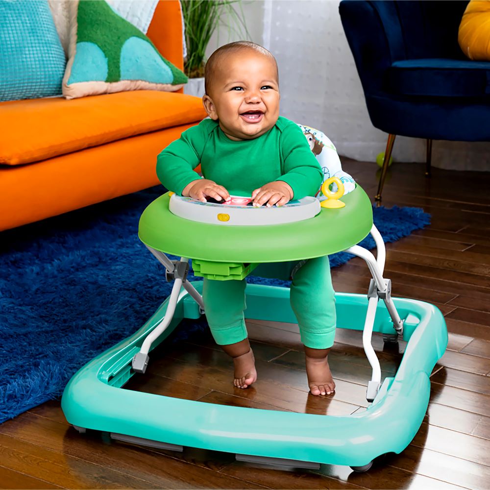 Bright Starts Tiny Trek Walker, Jungle Vines, 2-in-1 Walker – London Toys