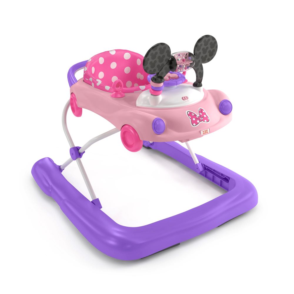 Bright Starts MINNIE MOUSE Go, Go Bows 3-in-1 Car Walker - Pink ...