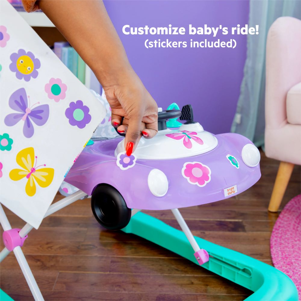 Bright Starts™ Little Speedster™ 3-In-1 Car Walker – Purple Power ...