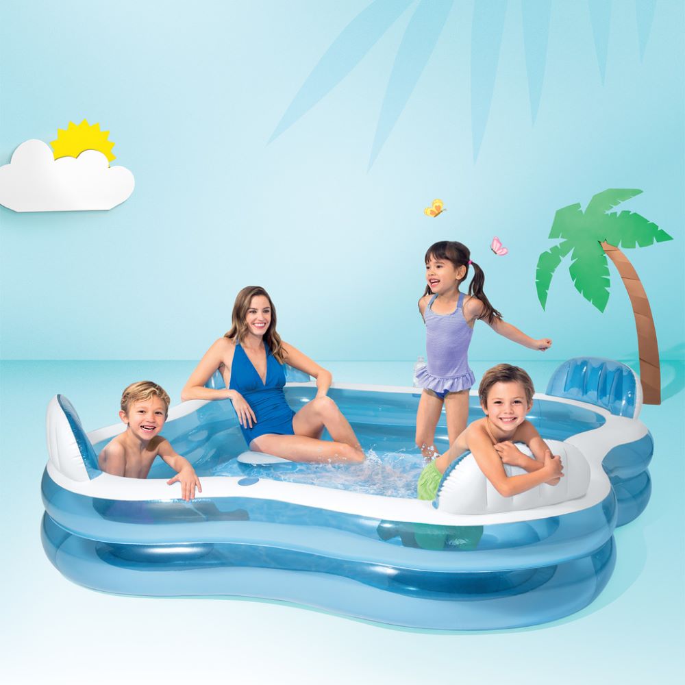 Intex Swim Center Family Lounge Inflatable Pool for Kids | London Toys